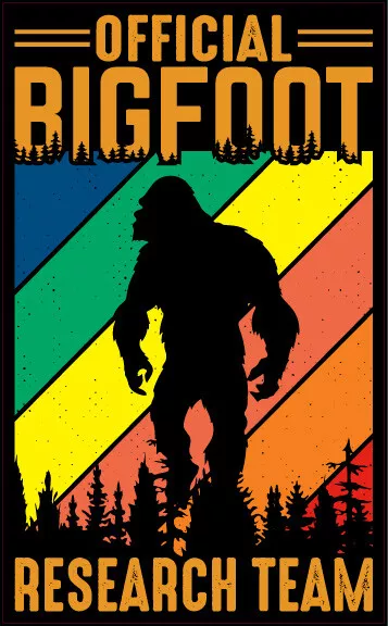 Bigfoot Official Research Team Sticker Window Decal Phone Decal Water ...