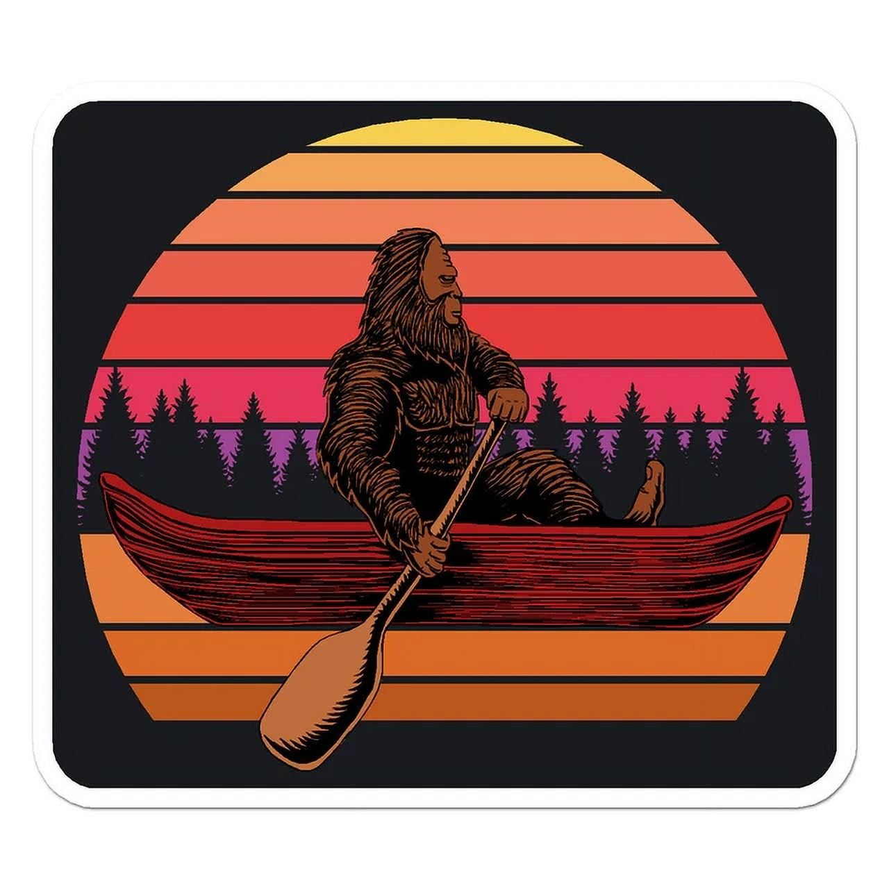 Bigfoot Paddle Cane Sticker Phone Decal Water Bottle Stickers Car ...
