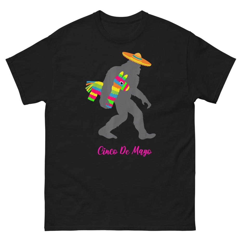 Bigfoot Pinata | Funny Cinco De Mayo Shirt Unisex (Black, S) - Walmart.com
