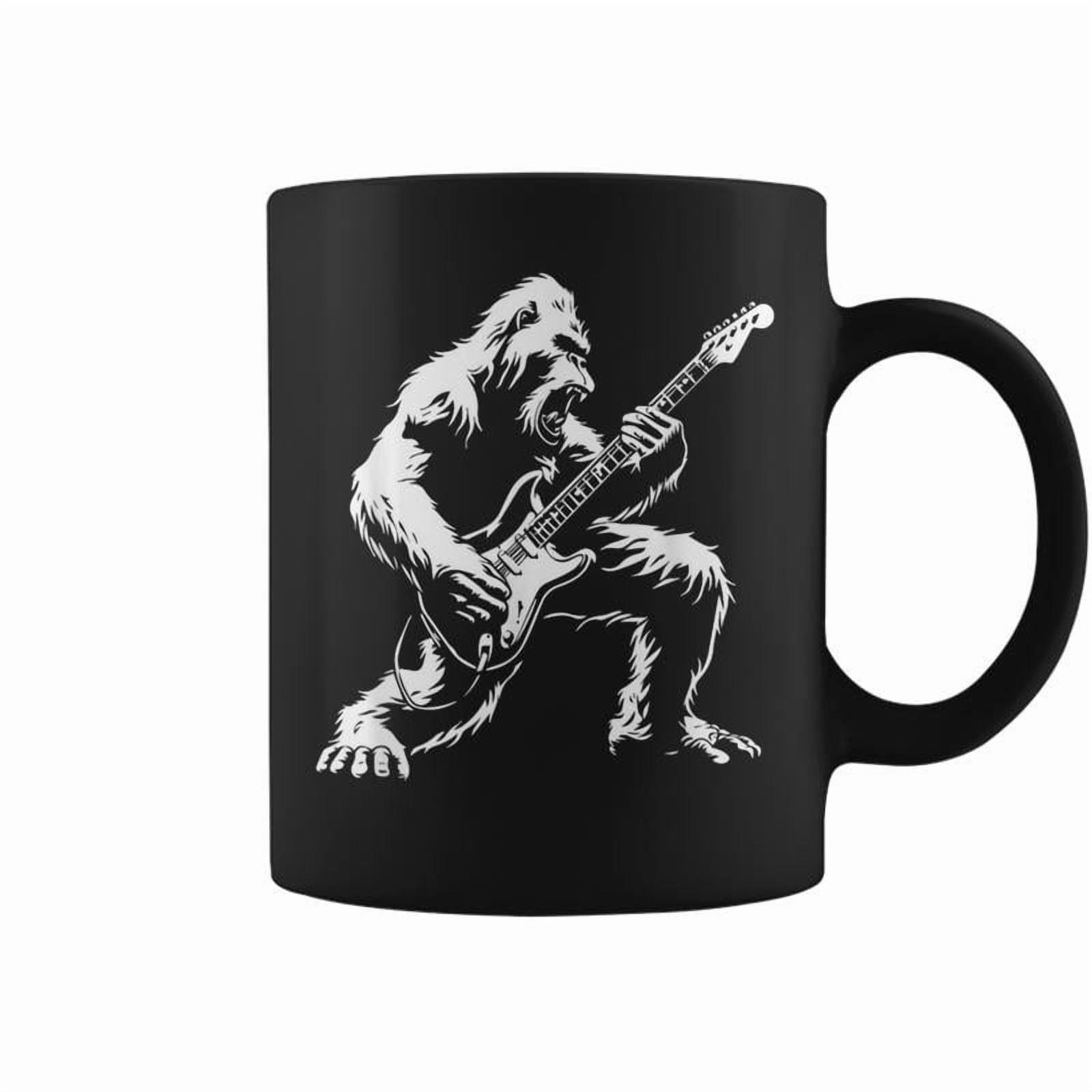 Bigfoot Playing Guitar Rock Music Band Sasquatch Coffee Mugs - Walmart.com