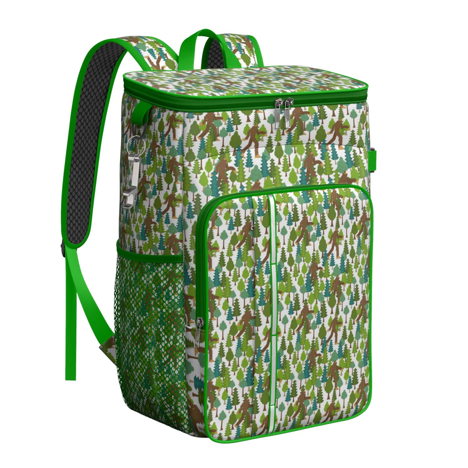 Bigfoot Print Backpack Cooler 26 Cans, Leakproof Insulated Lunch ...
