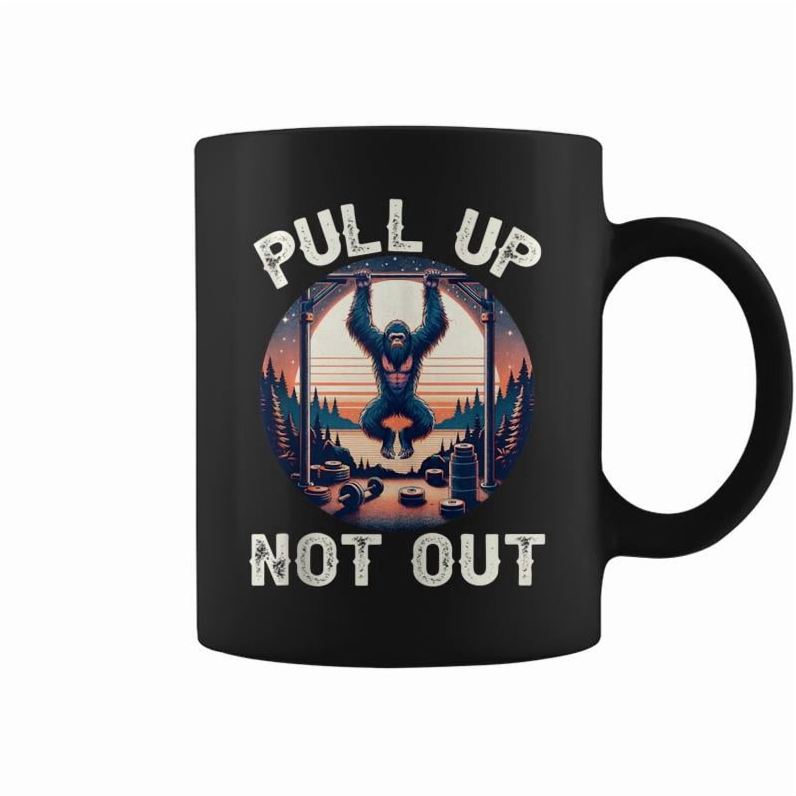 Bigfoot Pull Up Not Out Retro Fitness Gym Coffee Mugs - Walmart.com