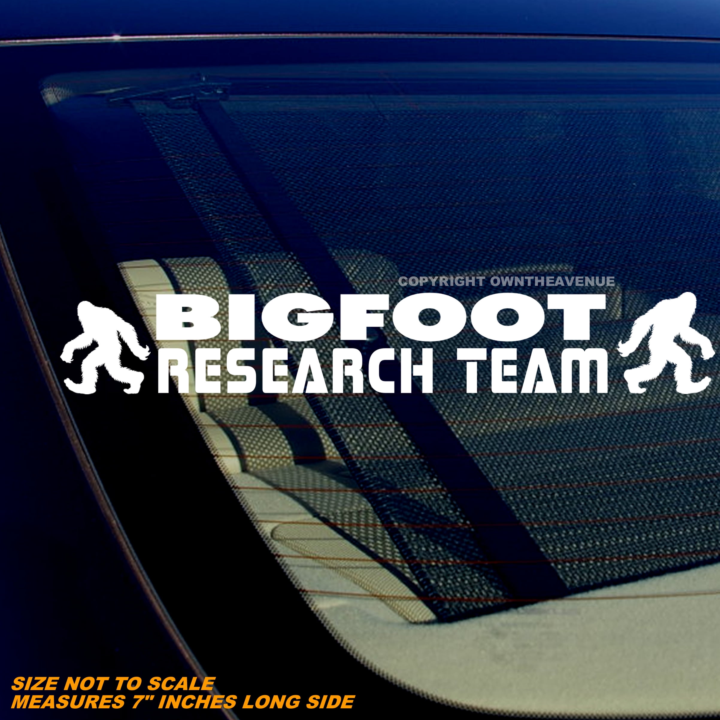 Bigfoot Research Team Funny Joke Car Laptop Bumper Window Decal Sticker ...
