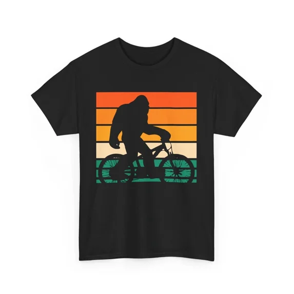 Bigfoot Retro Bike Ride Funny Sasquatch Cycling Mountain Bicycle Ride ...