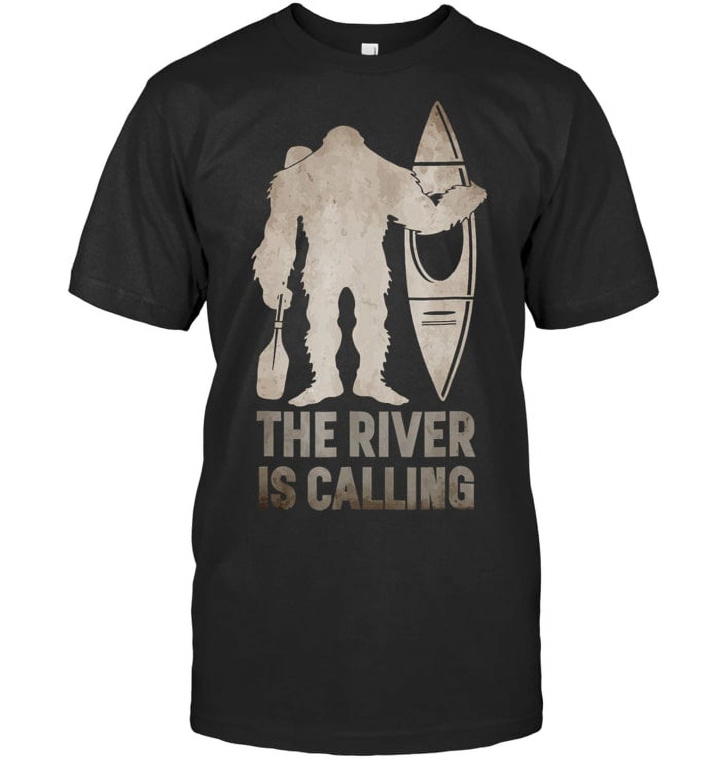 Bigfoot River Kayak Sasquatch Camping Canoe Kayak T Shirt - Walmart.com