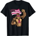 Bigfoot Sasquatch Breast Cancer Pink Ribbon Support Men Boys T-Shirt ...