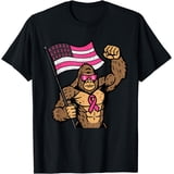 Bigfoot Sasquatch Breast Cancer Pink Ribbon Support Men Boys T-Shirt ...