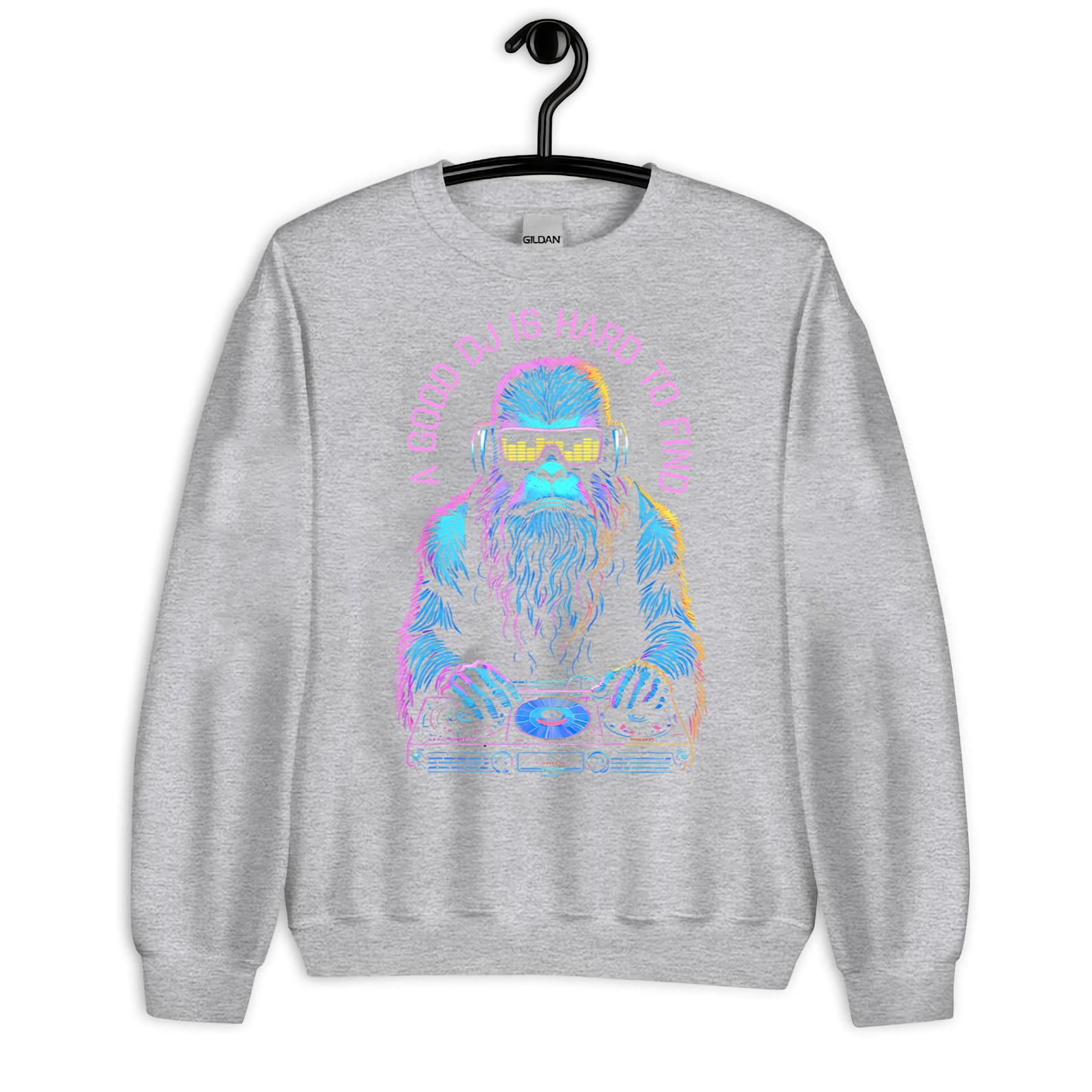 Bigfoot Sasquatch DJ Hard Find EDM Music Festival Equalizer T-Shirt ...