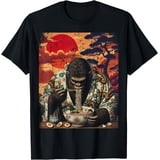 Bigfoot Sasquatch Funny Cryptid Japanese Ramen Ukiyo-E T-Shirt ...