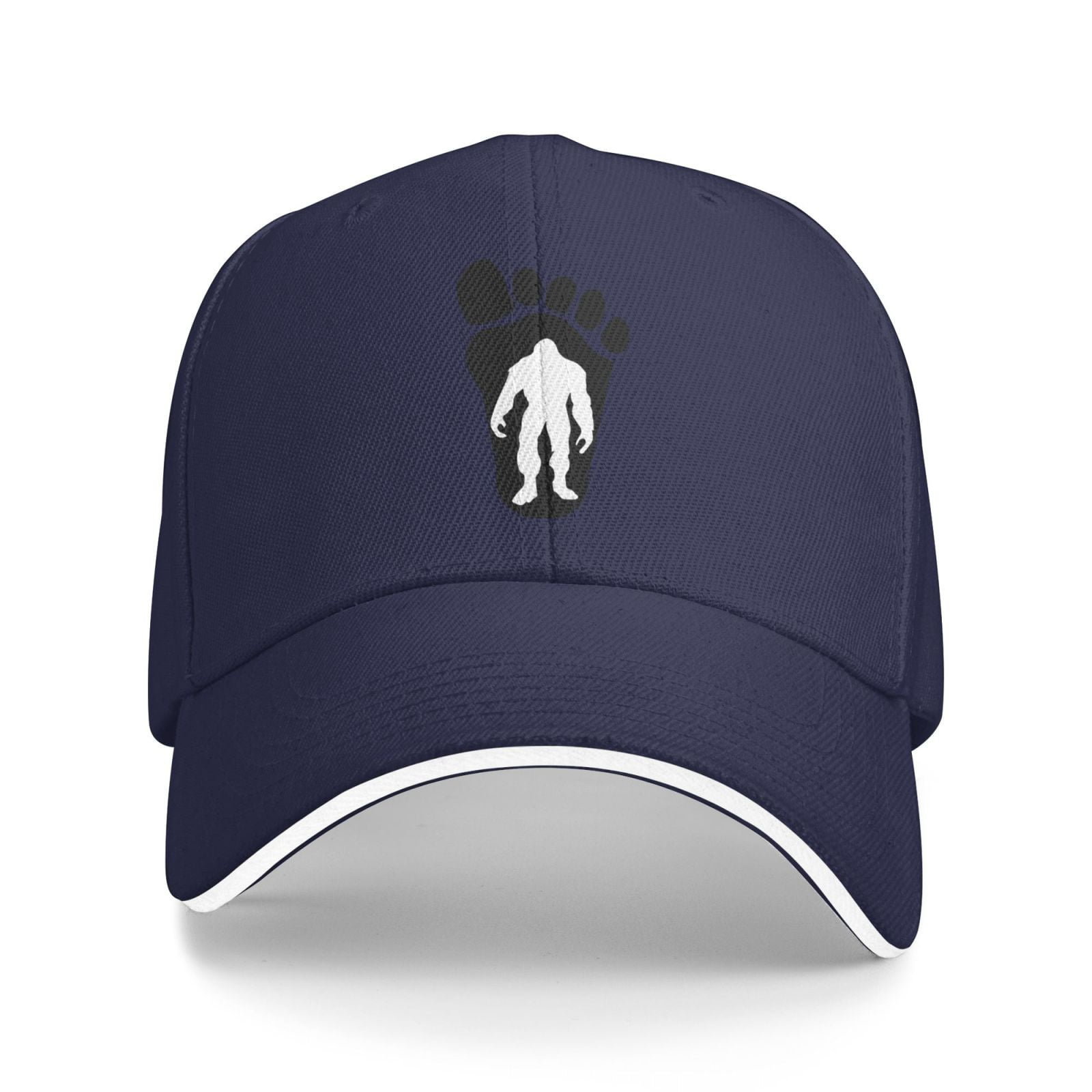 Bigfoot Sasquatch Inside A Bigfoot Unisex Sandwich Cap Classic Baseball ...