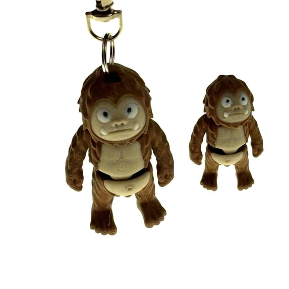 Bigfoot Sasquatch Keychain Figurine Clip Articulated 3D Printed USA ...