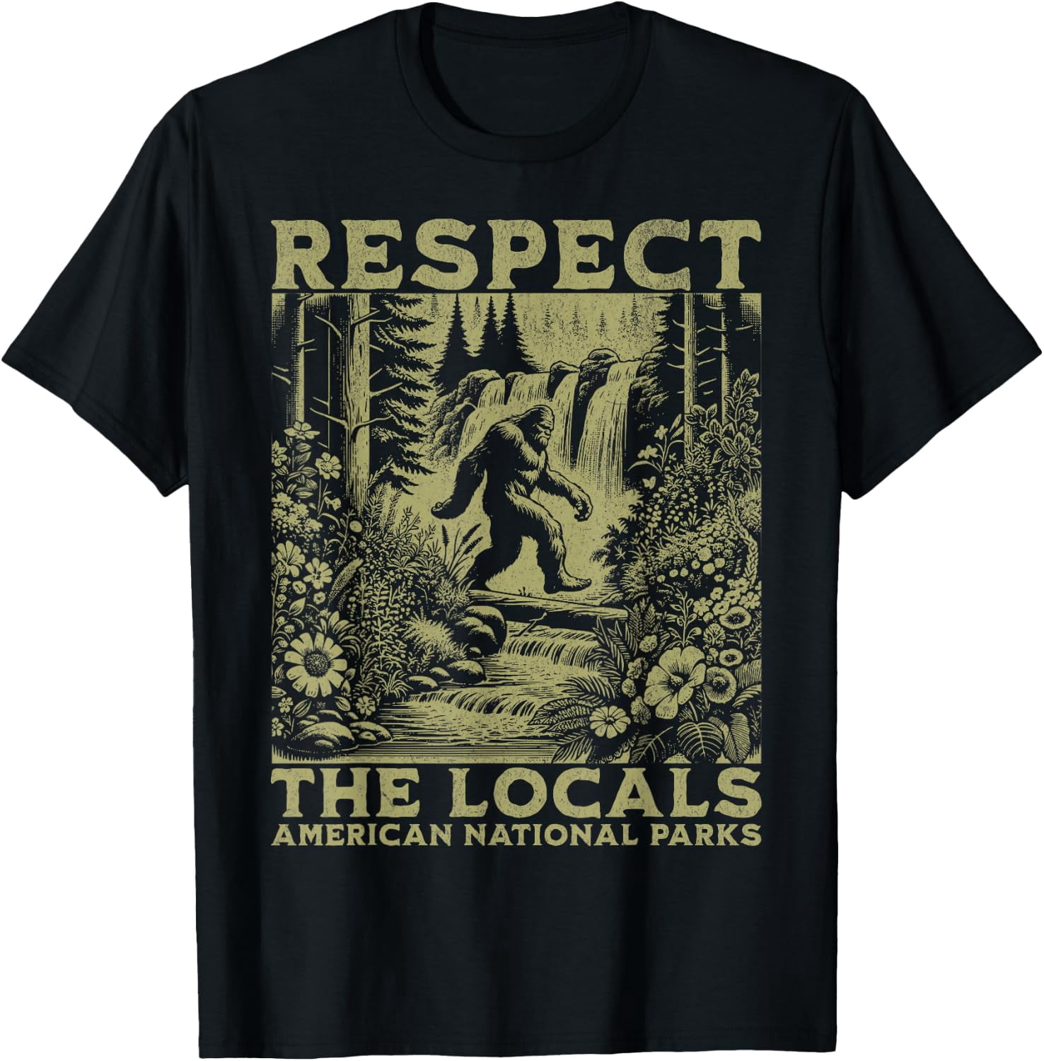 Bigfoot Sasquatch National Parks Local Legend T-Shirt - Walmart.com