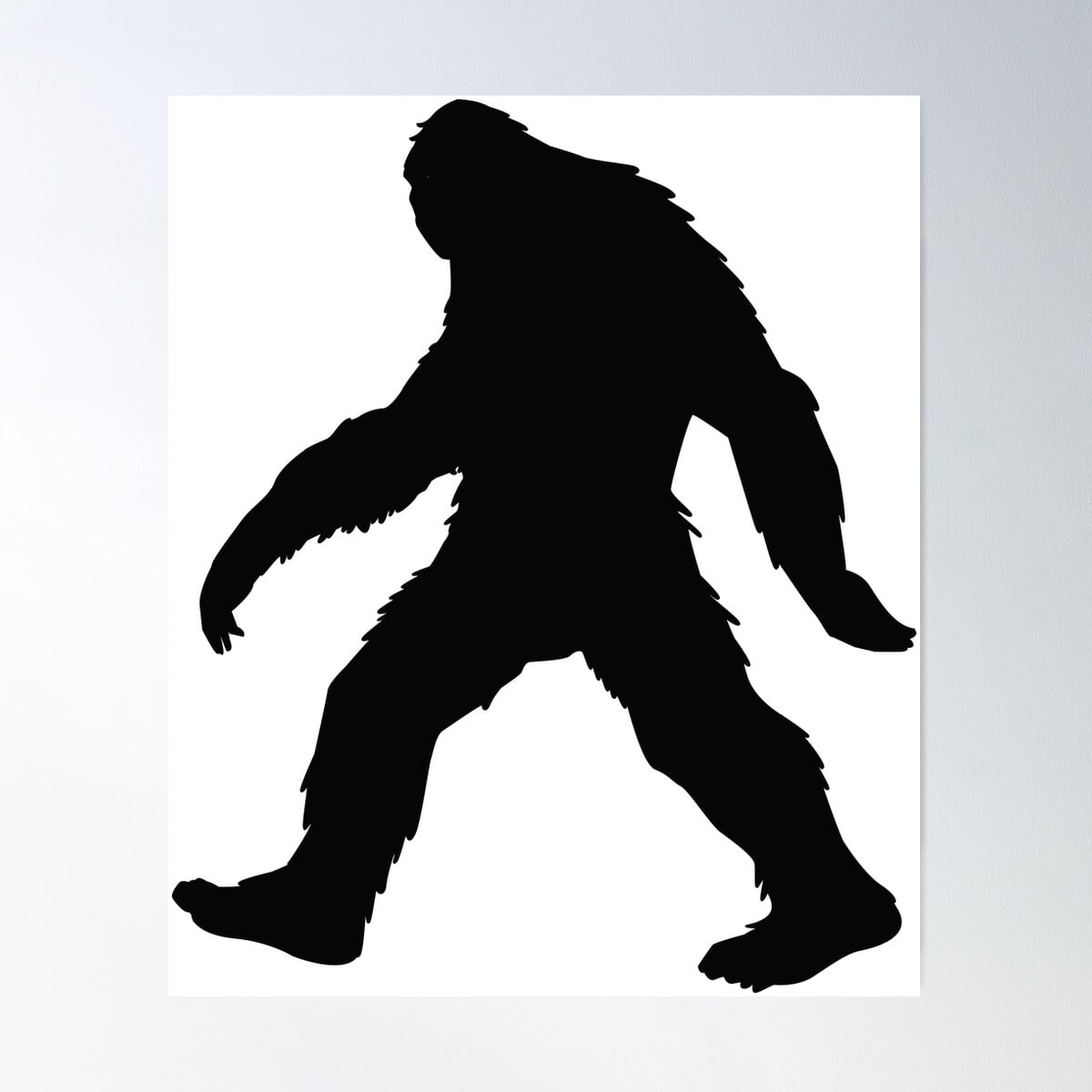 Bigfoot Sasquatch Poster Wall Art, Modern Wall Decor For Living Room ...