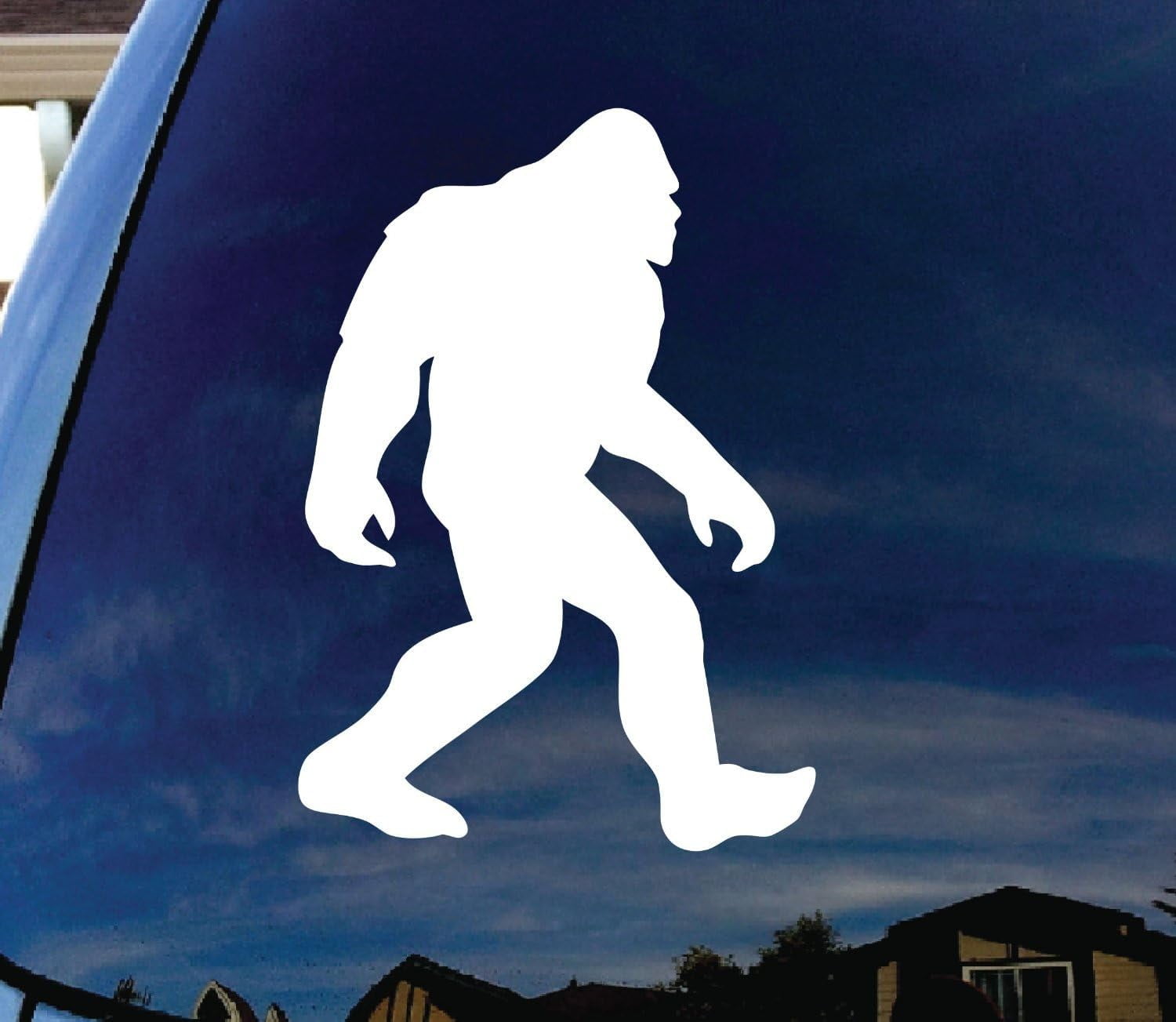 Bigfoot Sasquatch Truck Car Window White Vinyl Decal Sticker Vinyl ...