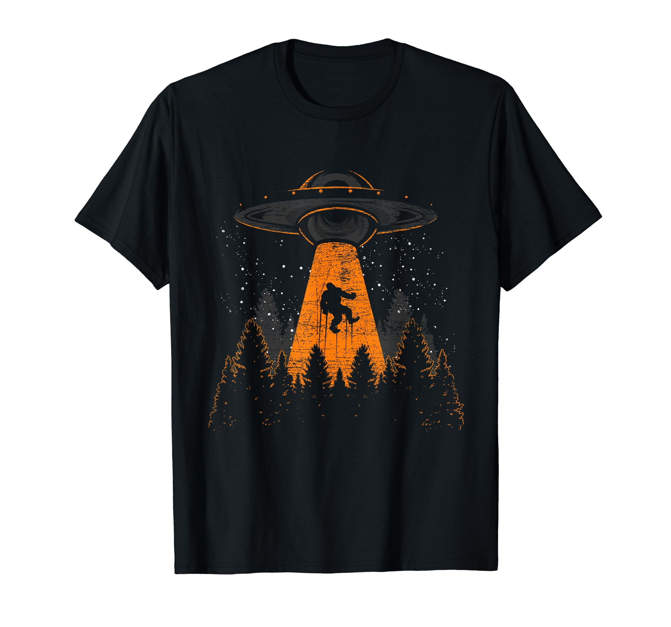 Bigfoot Sasquatch UFO Alien Abduction Yeti Cryptid Bigfoot T-Shirt ...