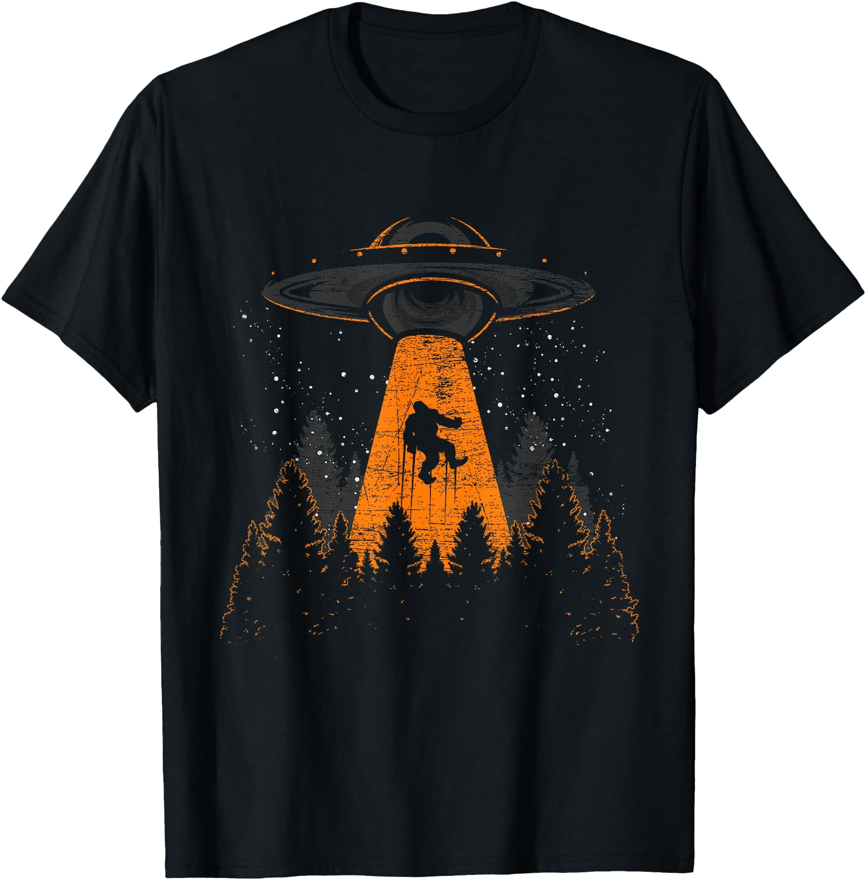 Bigfoot Sasquatch UFO Alien Abduction Yeti Cryptid Bigfoot Unisex T ...