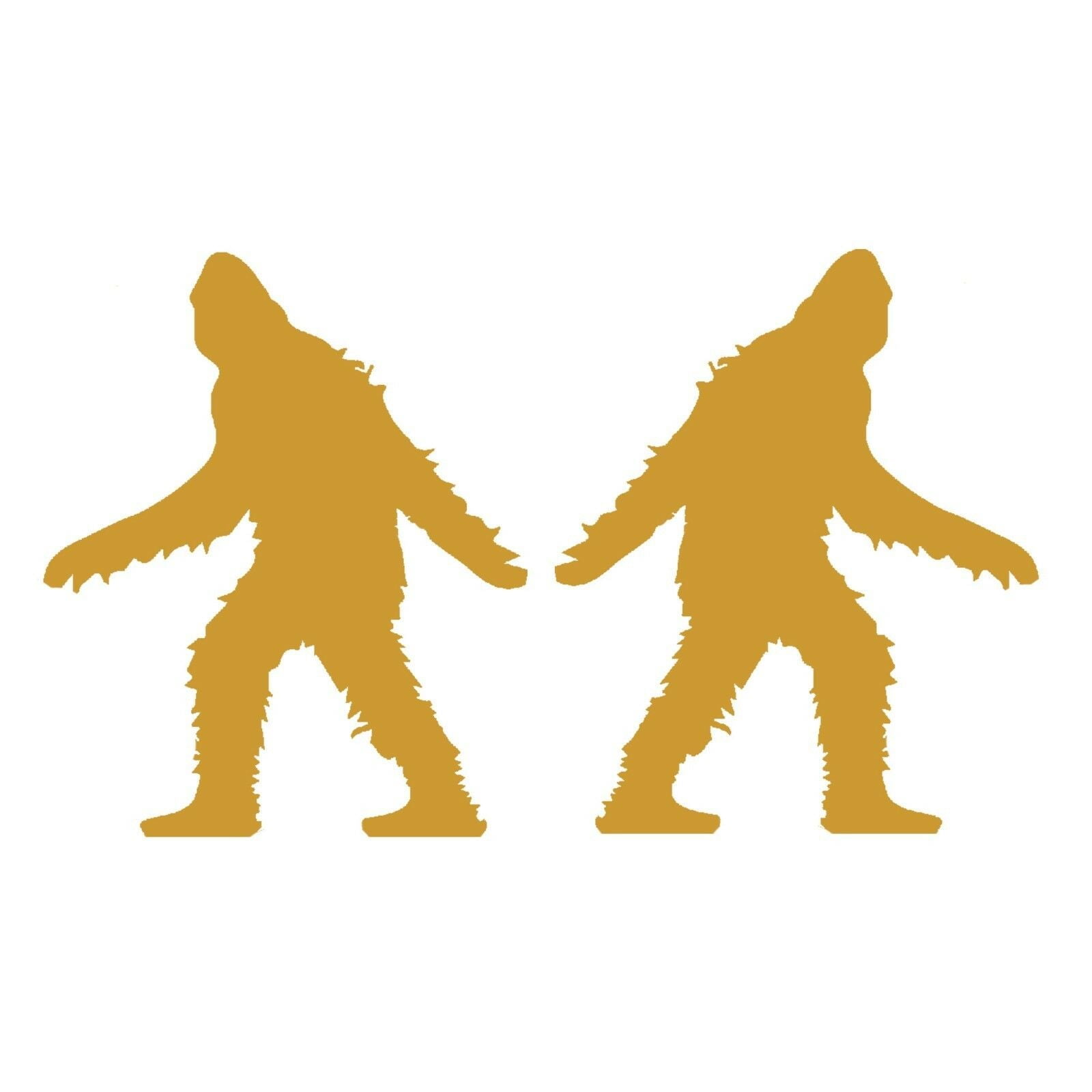 Bigfoot Sasquatch Vinyl Decal Sticker Pack of 2 Left & Right 4" Inches ...