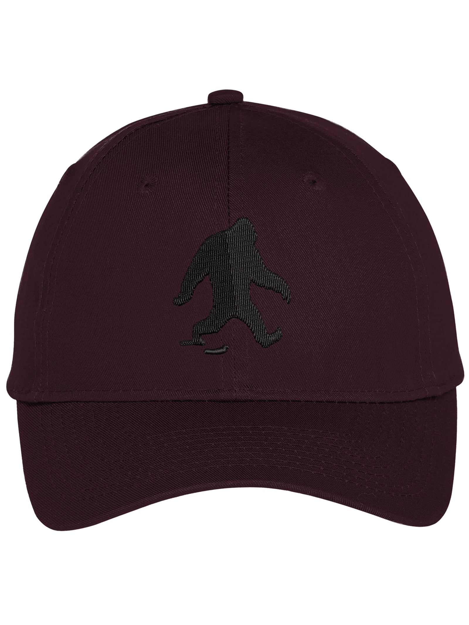 Bigfoot Sasquatch Walking with Footprint Trail Low Profile Cotton ...