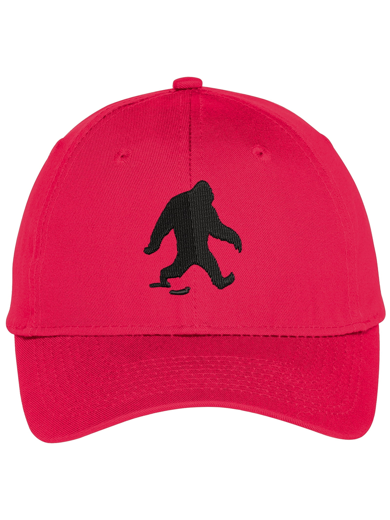 Bigfoot Sasquatch Walking with Footprint Trail Low Profile Cotton ...