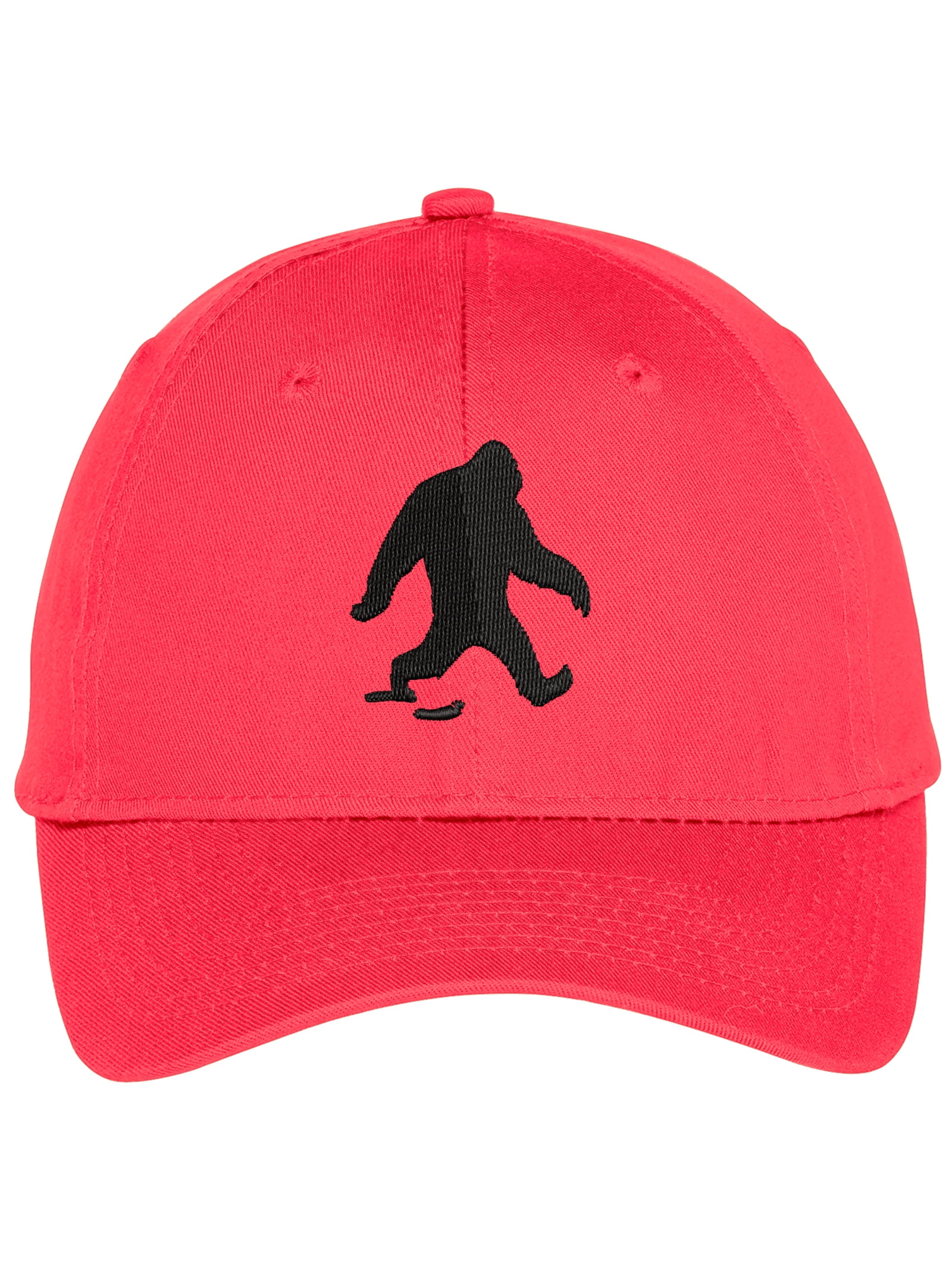 Bigfoot Sasquatch Walking with Footprint Trail Low Profile Cotton ...