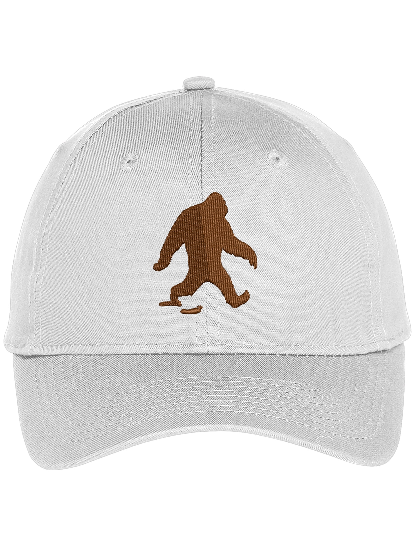 Bigfoot Sasquatch Walking with Footprint Trail Low Profile Cotton ...