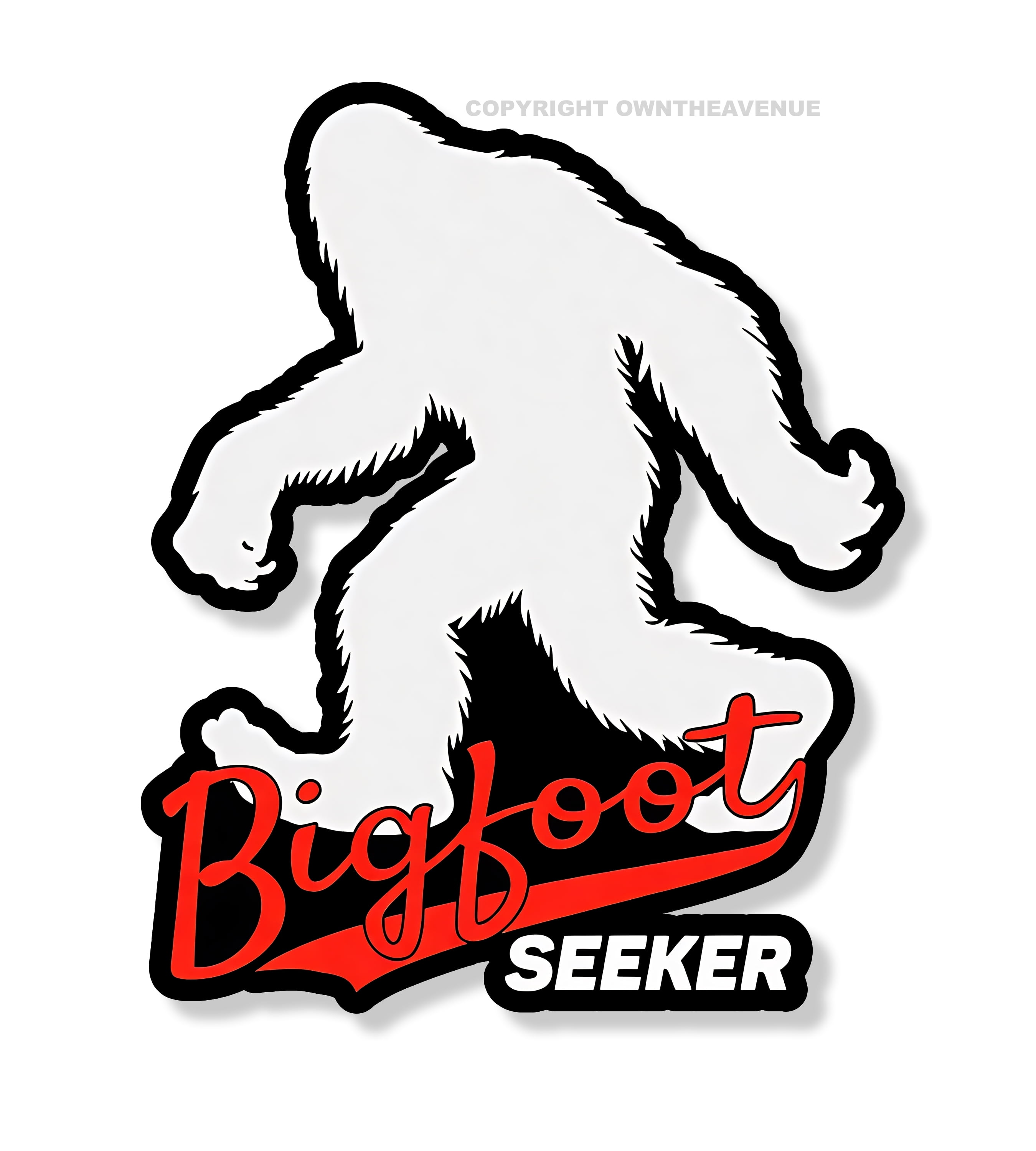 Bigfoot Seeker Sasquatch Funny Joke Car Truck Laptop Sticker Decal 3.5 ...