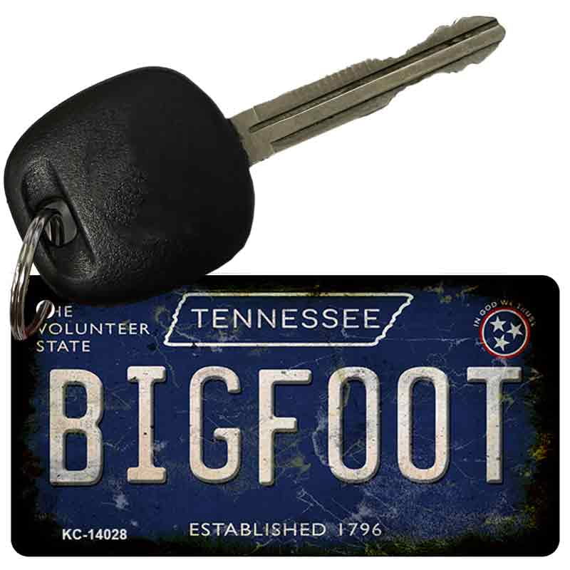 Bigfoot Tennessee Novelty Metal Key Chain 3" x 1.5" Key Chain (KC ...