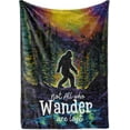 Bigfoot Throw Blankets Sasquatch Animal Blanket Gifts for Men Women Big ...