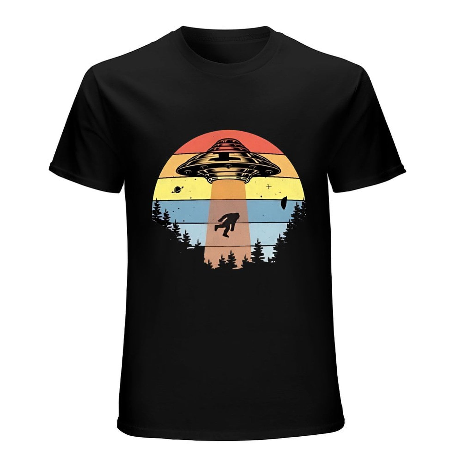 Bigfoot Tree Natural T-Shirt Men's Cryptid Wilderness Tee - Walmart.com