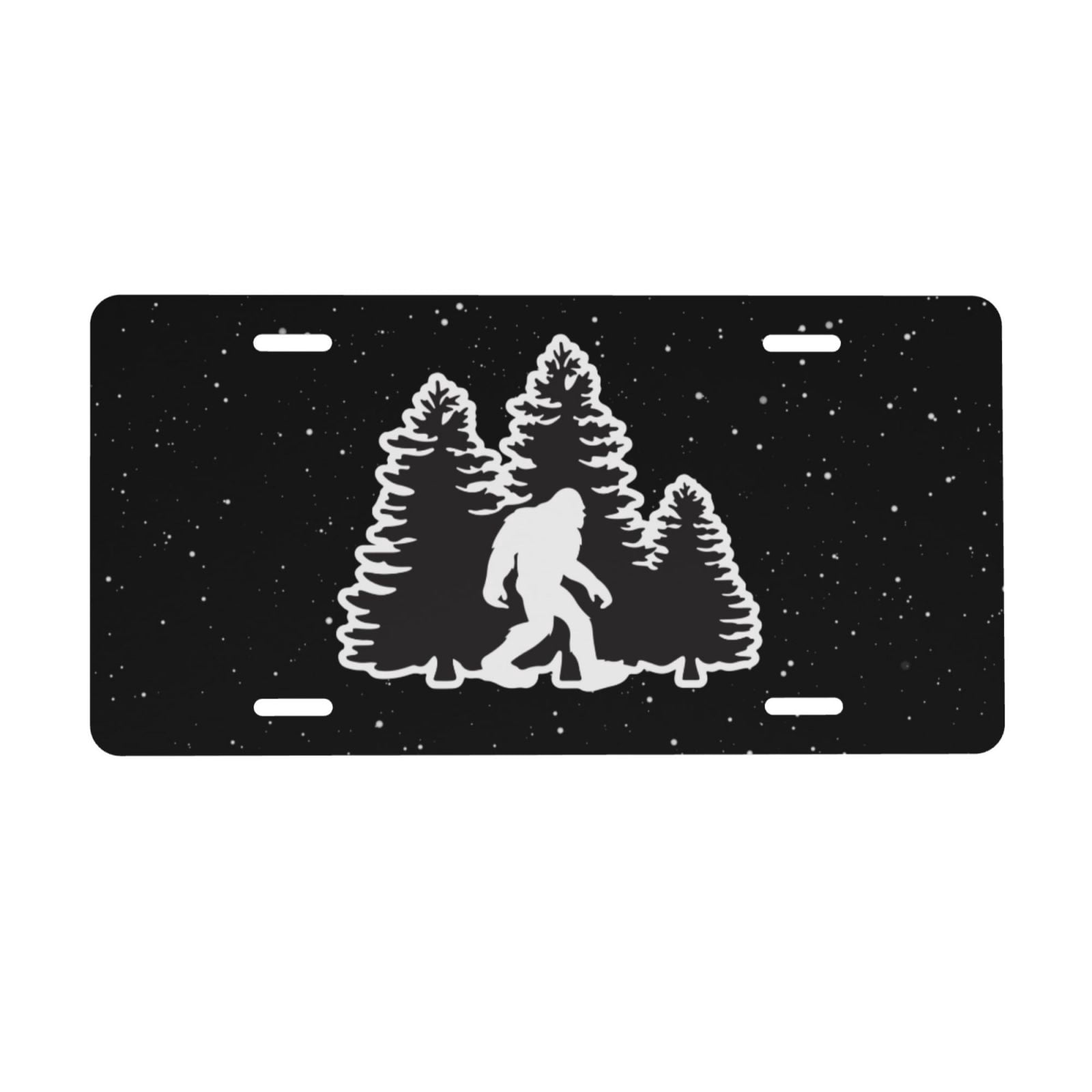 Bigfoot Trees Forest License Plate 6x12 Inch Thickening Aluminum Metal ...