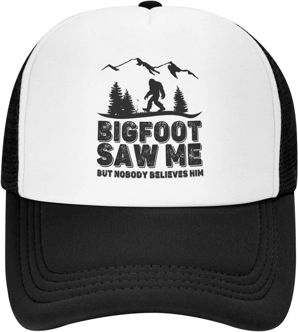 Bigfoot Trucker Hat Cap Adjustable Snapback Baseball Cap for Men Women ...