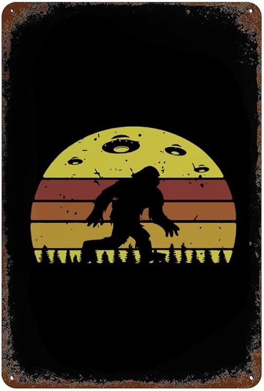 Bigfoot Vintage Alien Invasion Alien Vintage Iron Sign Wall Decor ...
