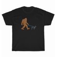 Bigfoot Walking French Bulldog Dog Walker Sasquatch Puppy T-Shirt ...