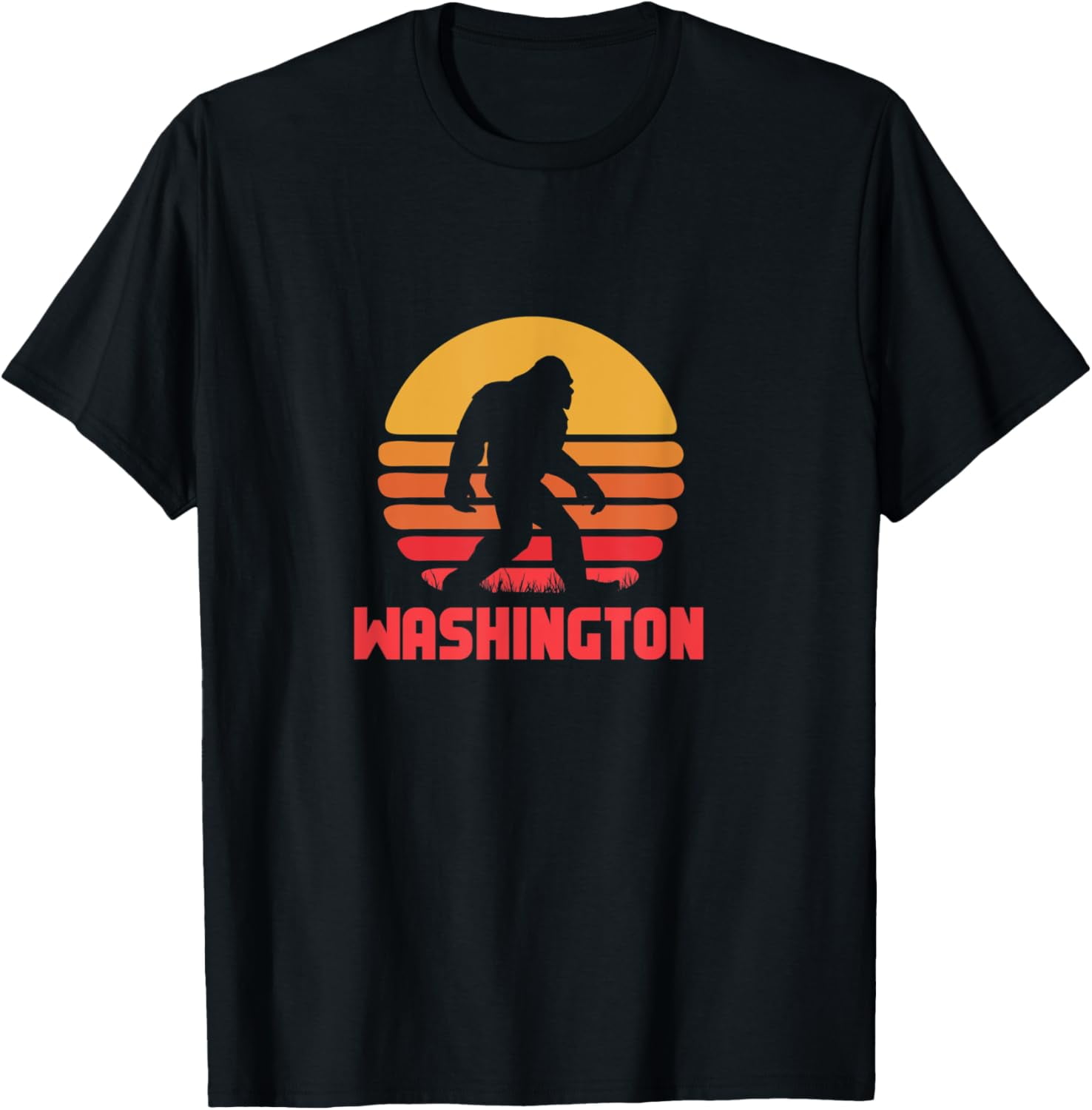 Bigfoot Washington State Sasquatch Yeti Hunter Bigfoot Fans T-Shirt ...