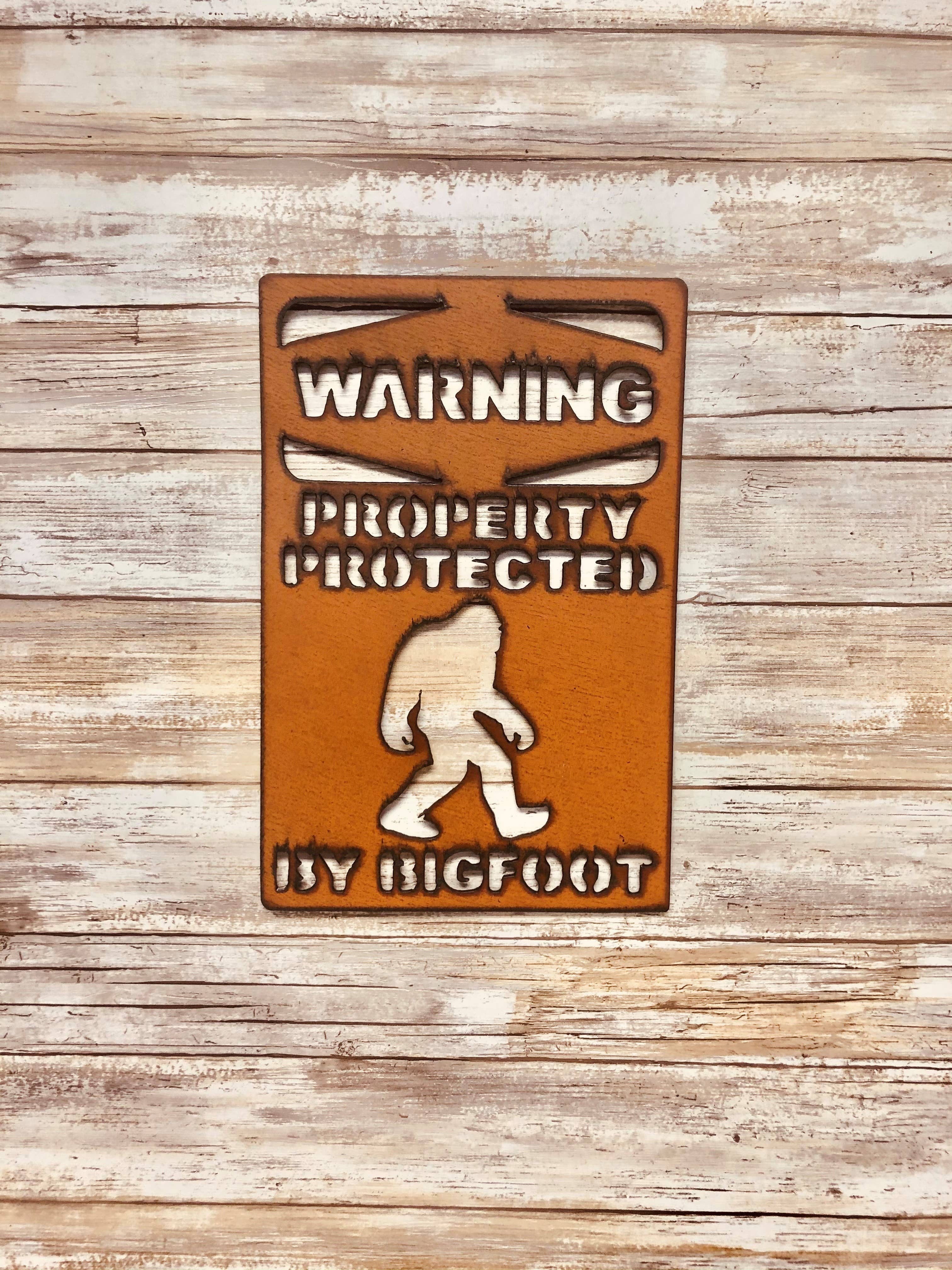 Bigfoot Yeti Sasquatch Sign Warning Sign Protection Sign - Walmart.com
