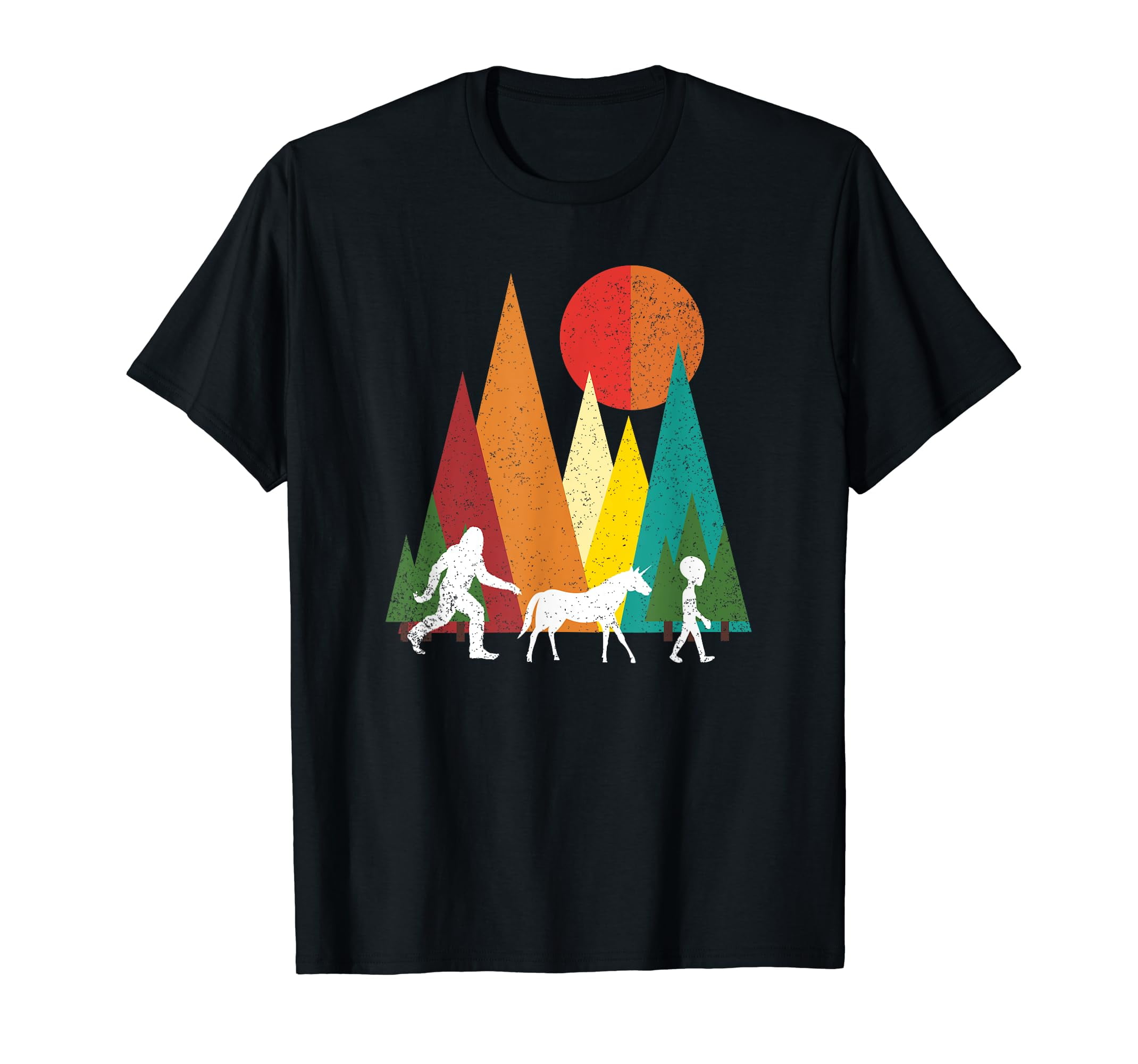 Bigfoot alien unicorn alien fantasy gift idea T-Shirt - Walmart.com