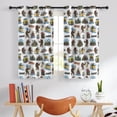 Bigfoot and Sticker White Pattern Blackout Curtains,Triple Weaved ...