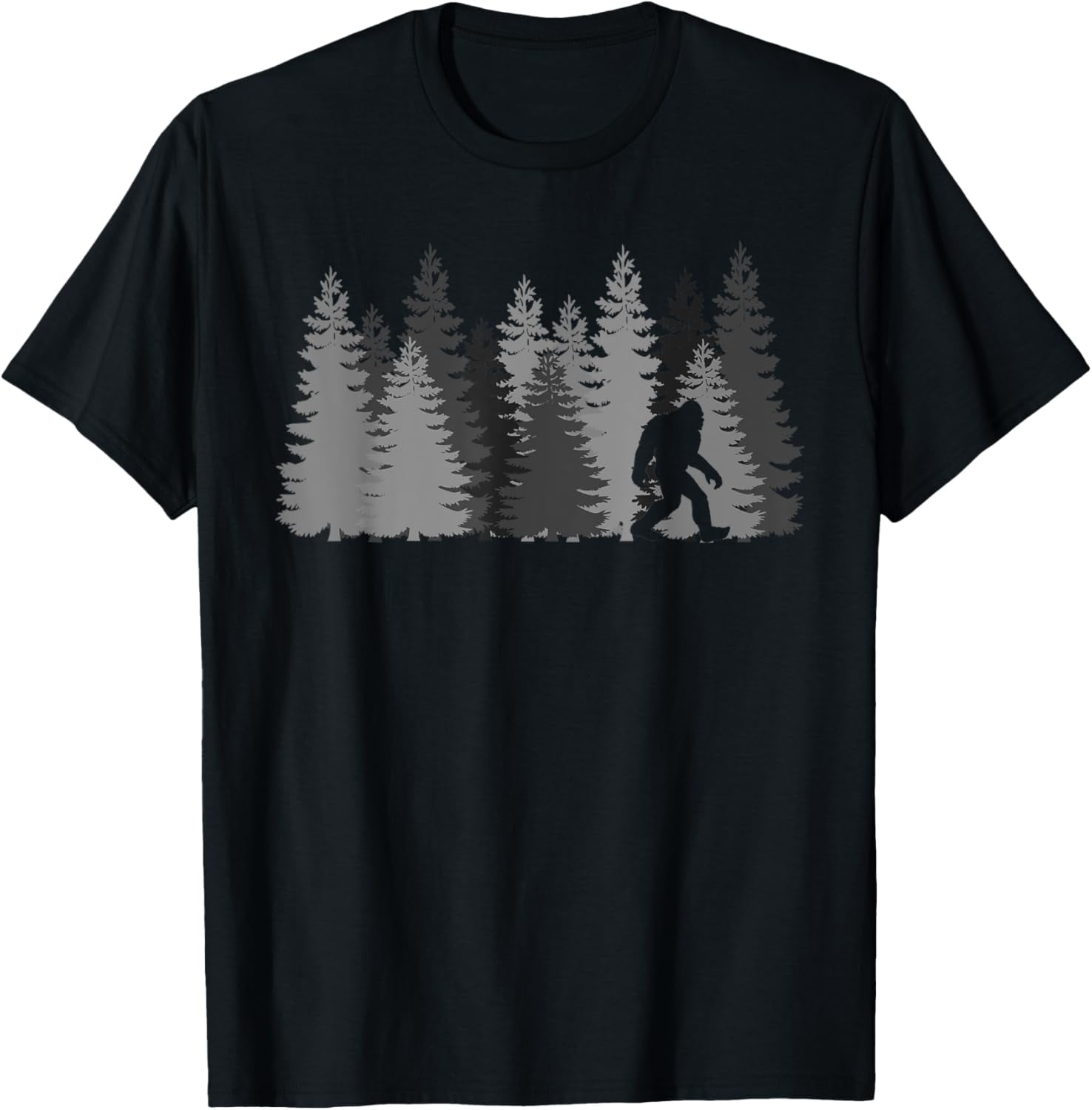 Bigfoot in the Forest Sasquatch Yeti T-Shirt men and women can wear ...