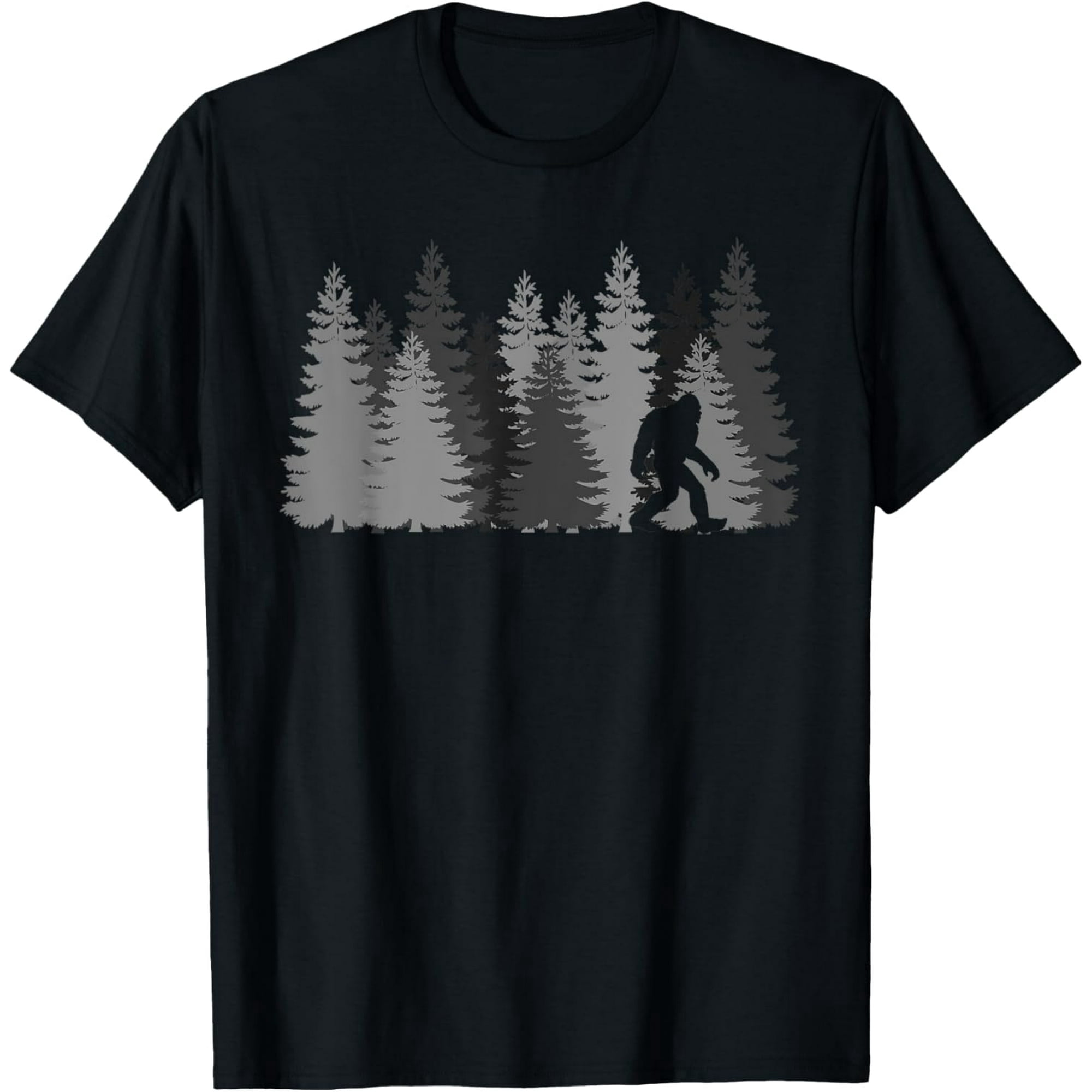 Bigfoot in the Forest Sasquatch Yeti T-Shirt men and women can wear ...
