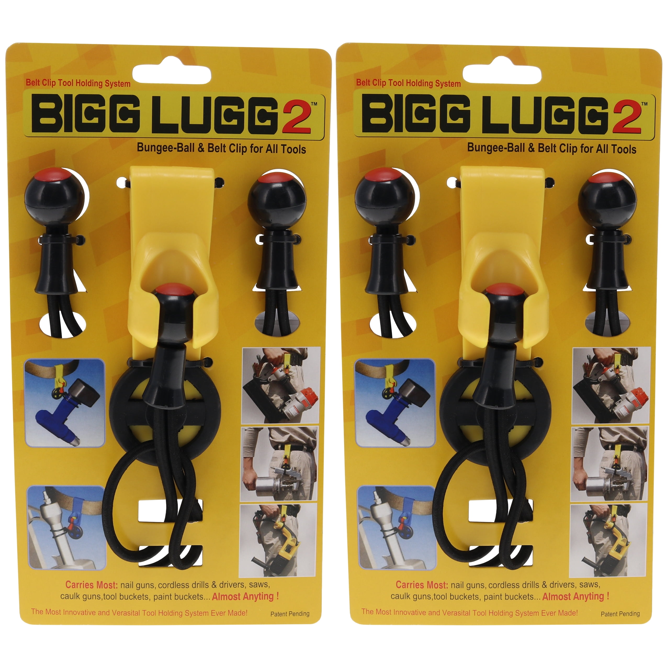 Bigg Lugg BL2-3BM Belt Clip Tool Holder System with 3 Ball Bungees (2 ...