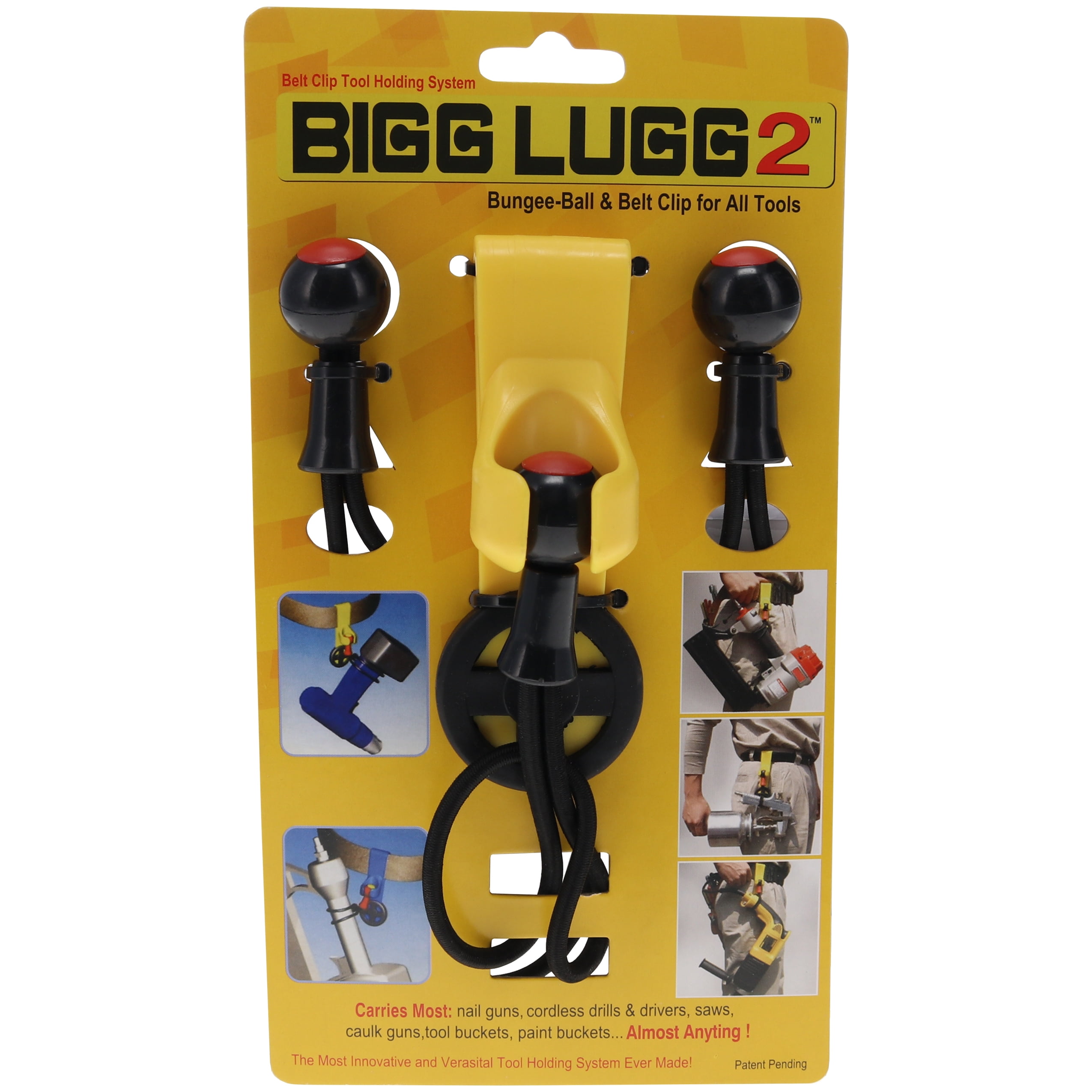 Bigg Lugg BL2-3BM Belt Clip Tool Holder System with 3 Ball Bungees ...