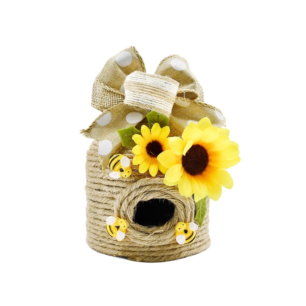 Bigger Bee Hive Decor, Bee Rustic Decor Hive,Natural Bee House Charming ...