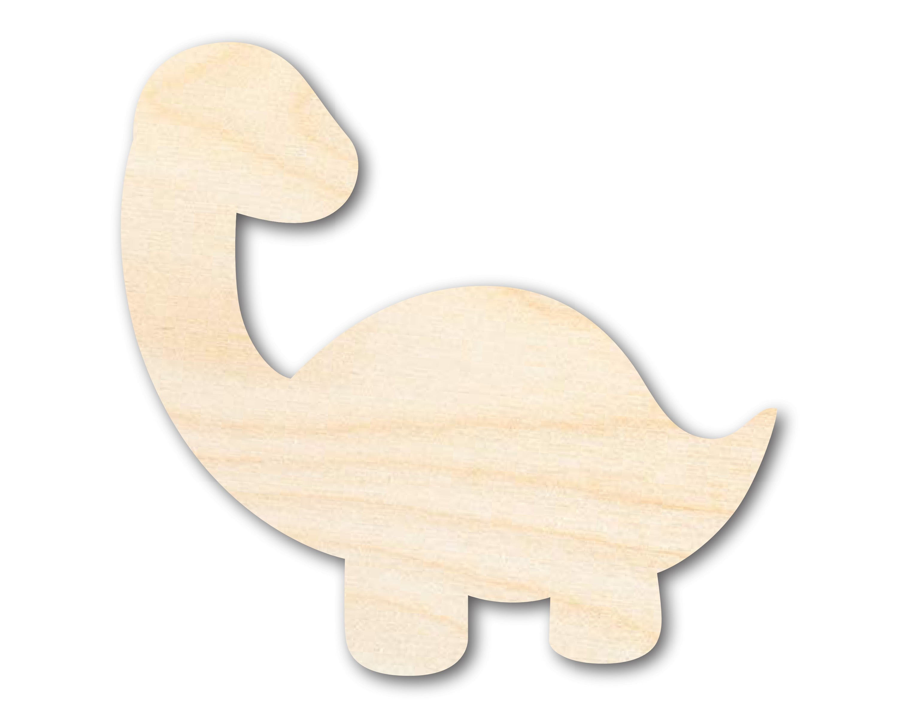 Bigger Better | Unfinished Wood Baby Dinosaur Brontosaurus Silhouette ...