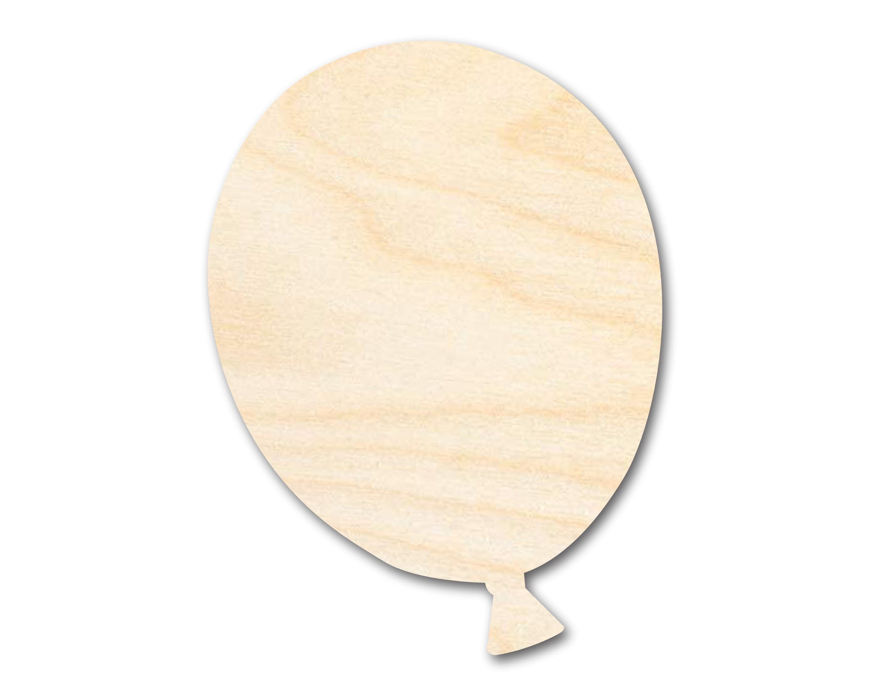Bigger Better | Unfinished Wood Balloon Silhouette | DIY Craft Cutout ...