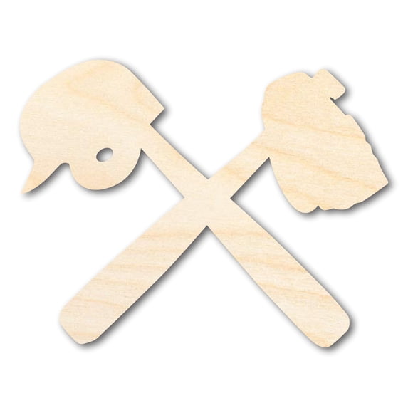 Bigger Better | Unfinished Wood Baseball Shape | DIY Craft Cutout | 24 ...
