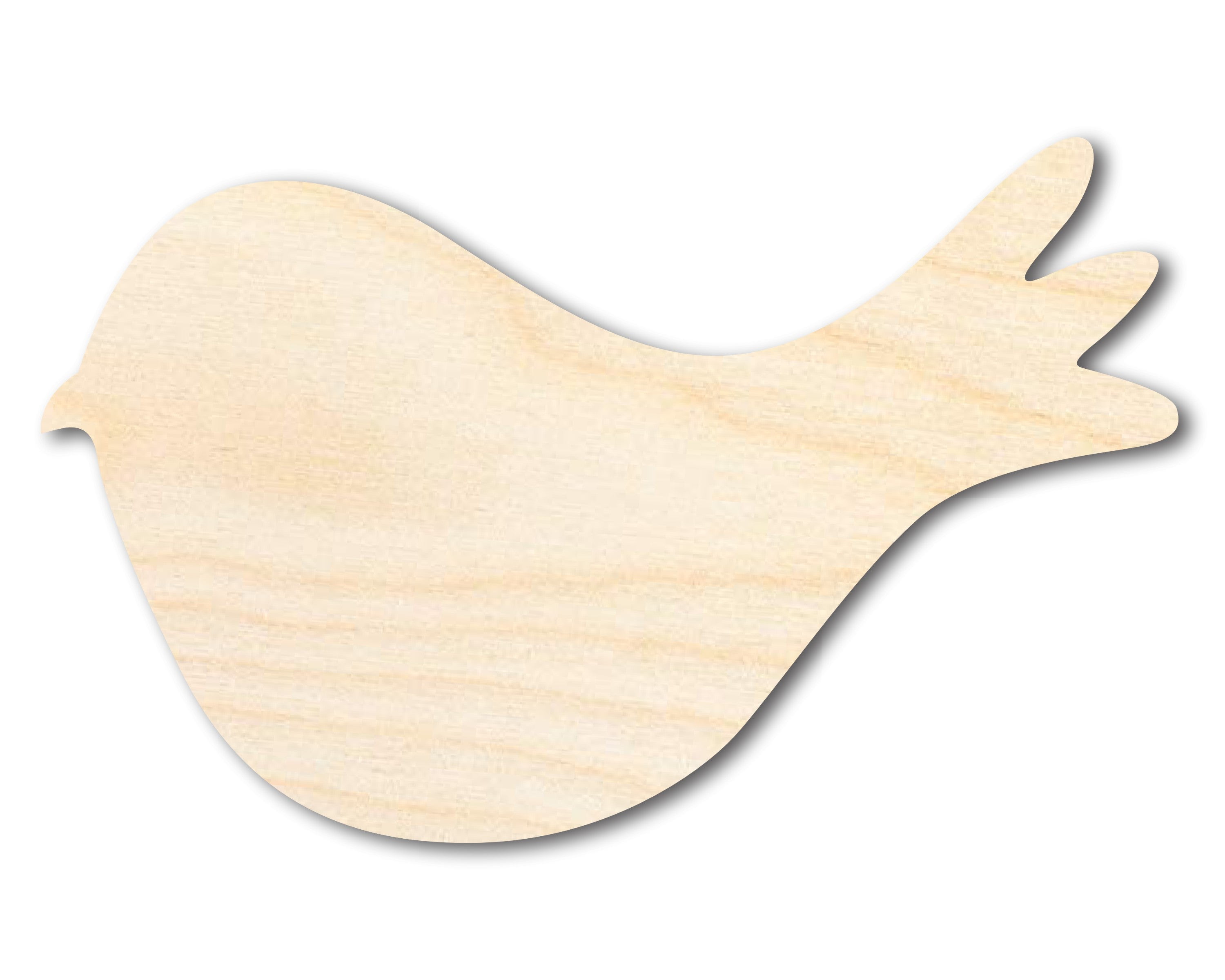 Bigger Better | Unfinished Wood Bird Cute Craft Silhouette | DIY Craft ...