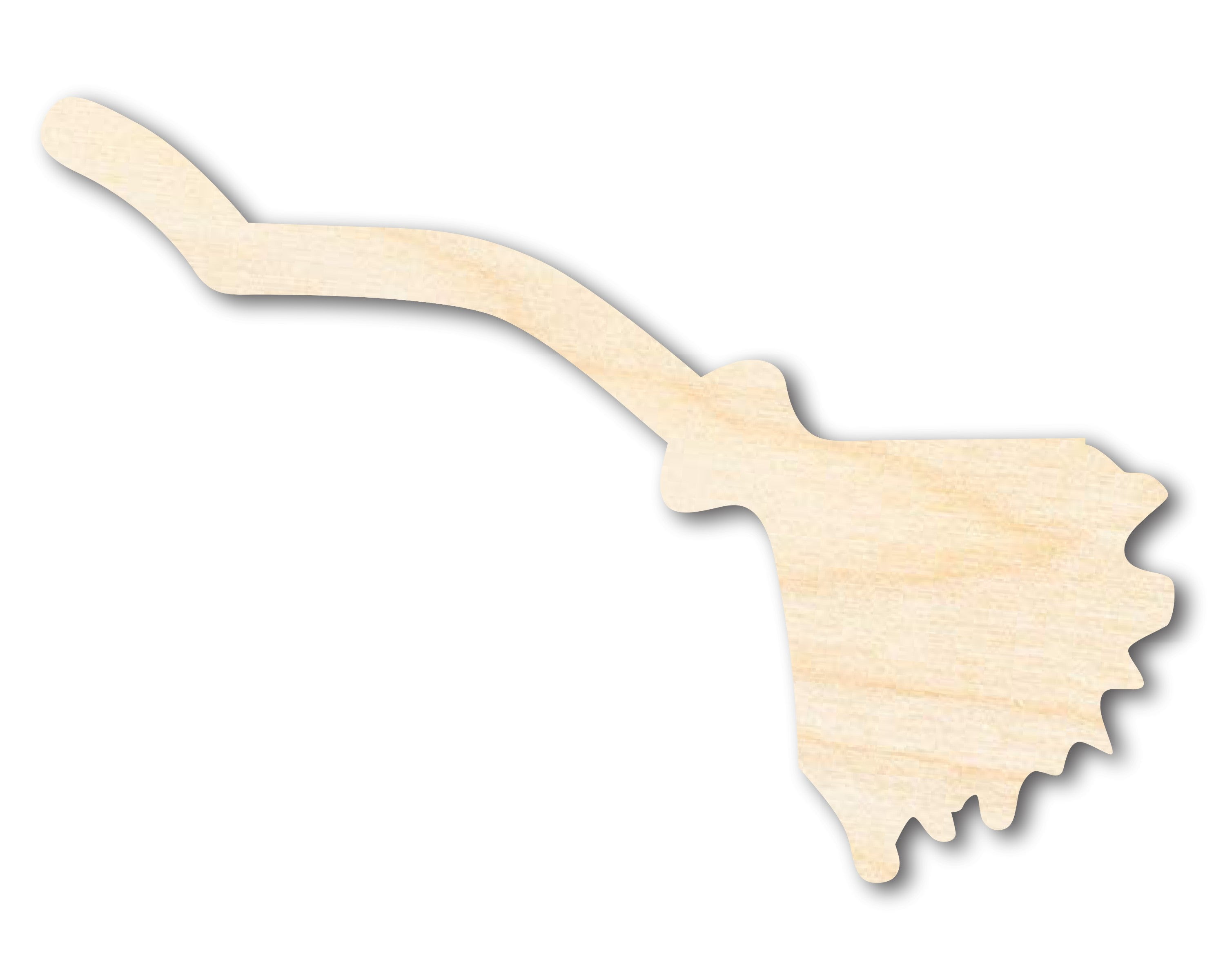 Bigger Better | Unfinished Wood Crooked Flying Broom Silhouette | DIY ...