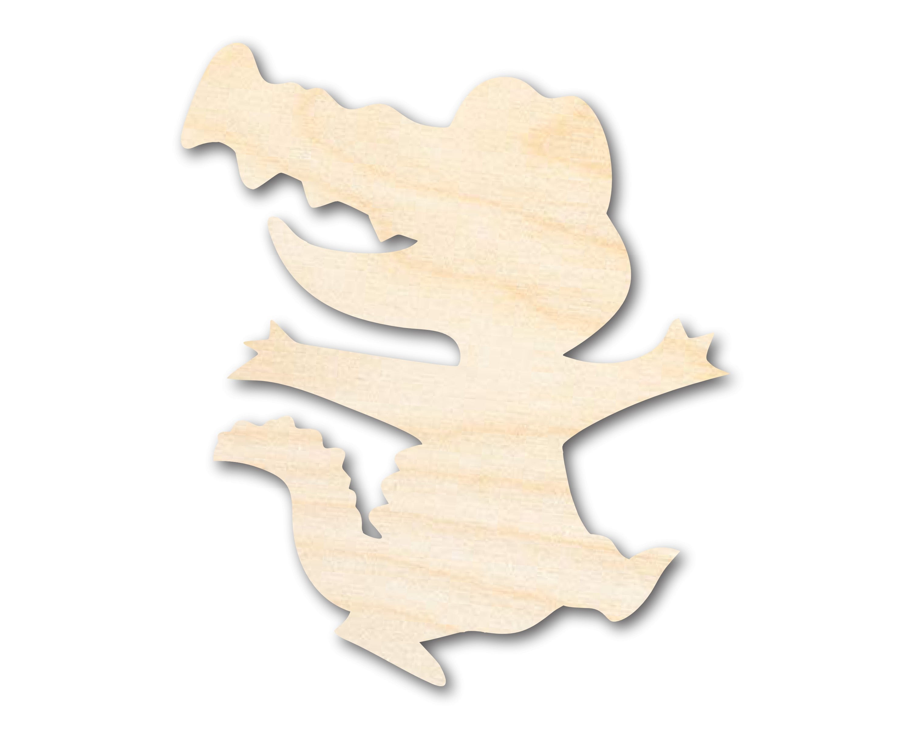 Bigger Better | Unfinished Wood Cute Alligator Shape | DIY Craft Cutout ...