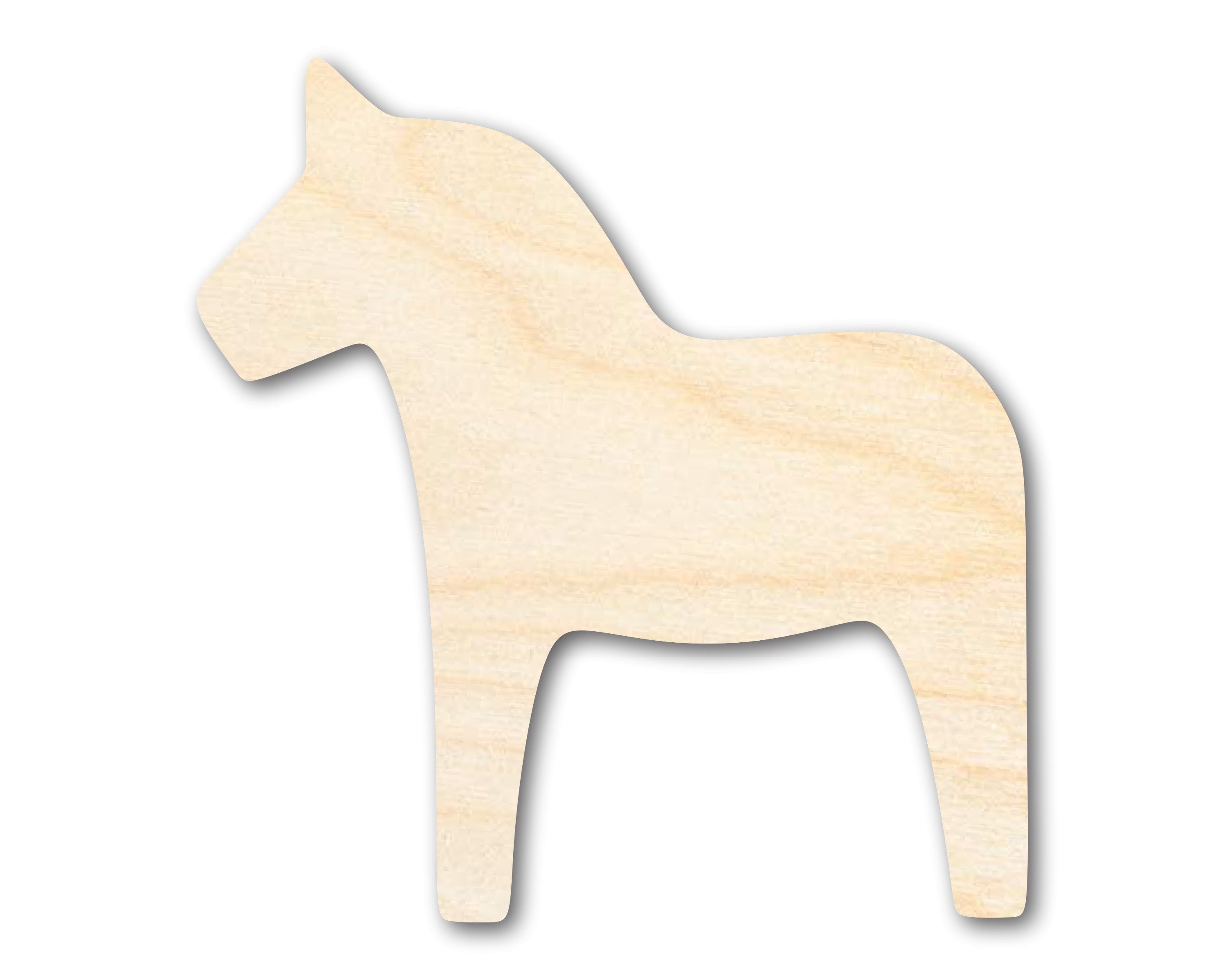 Bigger Better | Unfinished Wood Dala Horse Shape | DIY Craft Cutout 36 ...