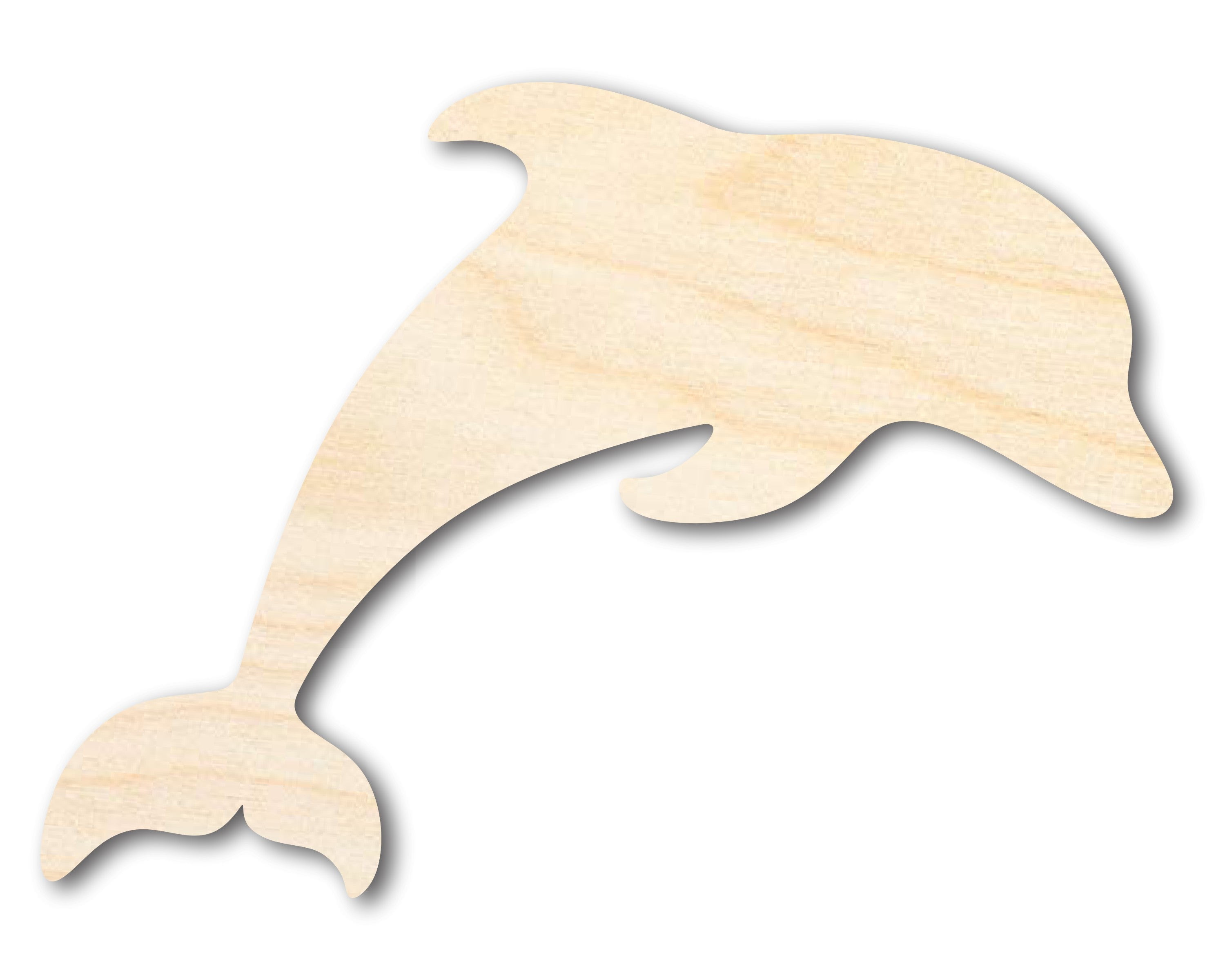 Unfinished Wood Dolphin Shape - Craft - up to 46" 18" / 1/2" - Walmart.com